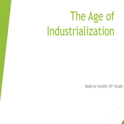 The Age Of Industrialization Class 10th | PPTX