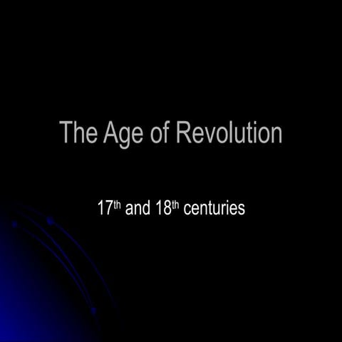 The age of revolution2 | PPT