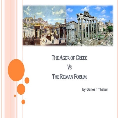 The agor of greek vs the roman forum | PPTX