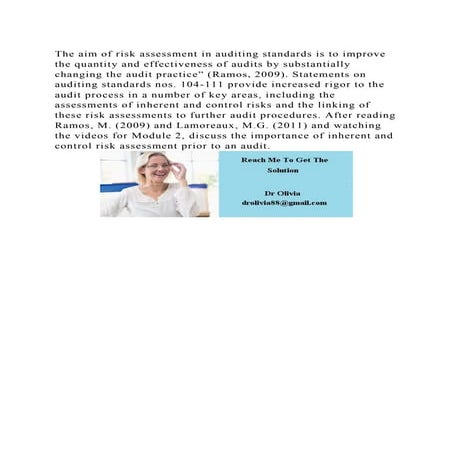 The aim of risk assessment in auditing standards is to improve the q.docx