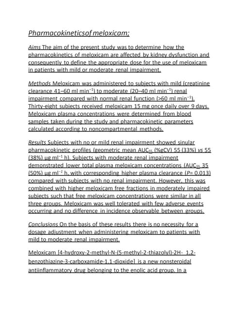 Introduction to pharmacokinetics | PPT