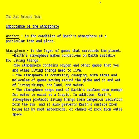 The Air Around You | PPT