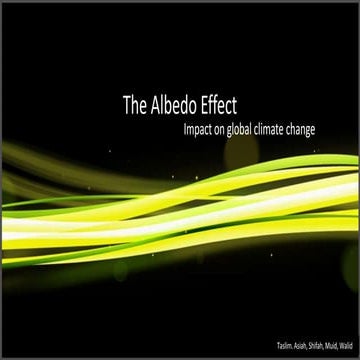 The albedo effect test | PPTX