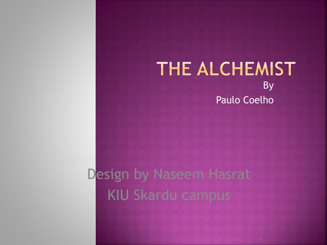 The Alchemist Book written by Paulo Coelho | PDF