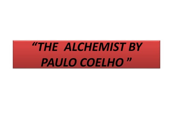 The Alchemist by Paulo Coelho | PPT