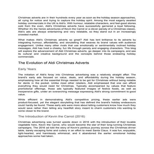 The Aldi Christmas Advert_ Humor, Heart, and Festive Spirit in Holiday ...