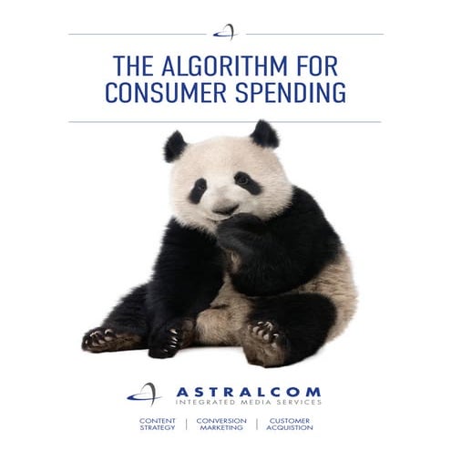 The Algorithm for Consumer Spending (c) Astralcom 2020 | PDF
