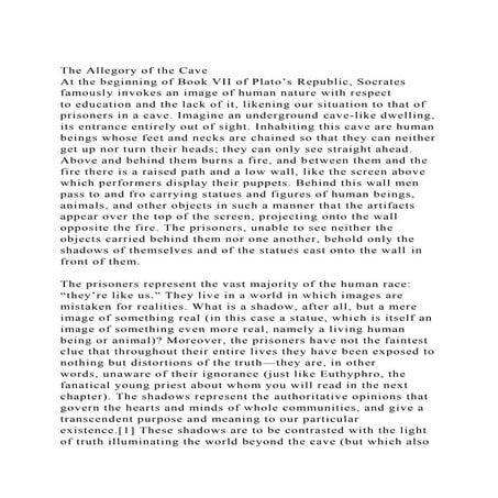 Allegory of cave | DOC