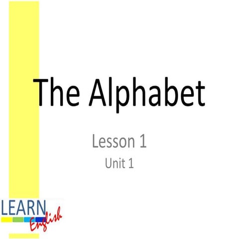 The alphabet class guide | PPTX