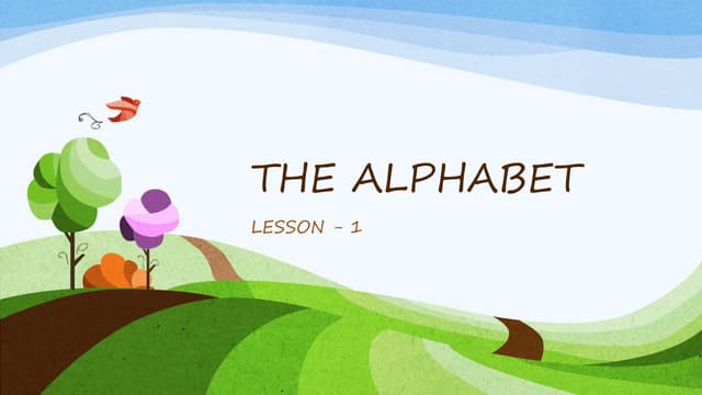 Alphabet Interactive Game for kids at school | PPTX