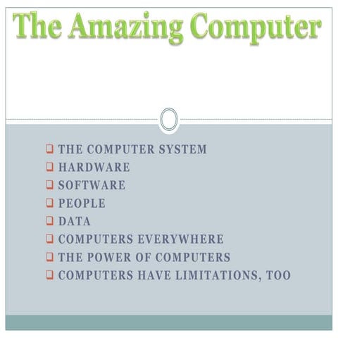 The amazing computer 4 | PPTX
