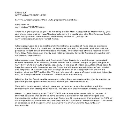 How to Start an Autograph Collection | PPTX