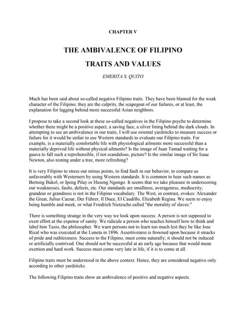 The filipino cultural values | PPTX
