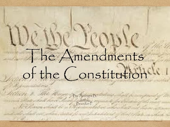 The amendments | PPT