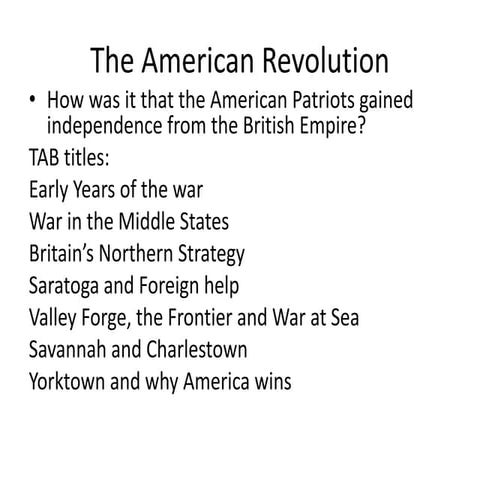 The american battles | PPT