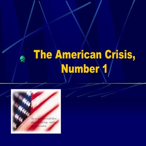 The american crisis number 1 (language arts) | PPT