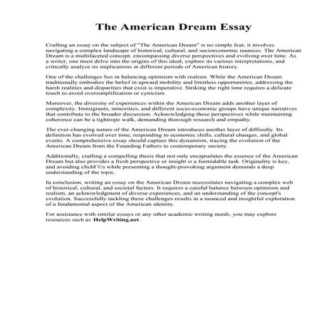The American Dream Essay.pdf