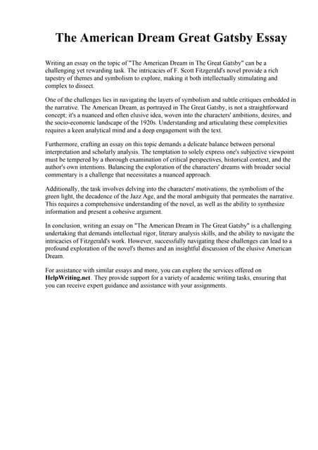 Gatsby American Dream Essay.pdf