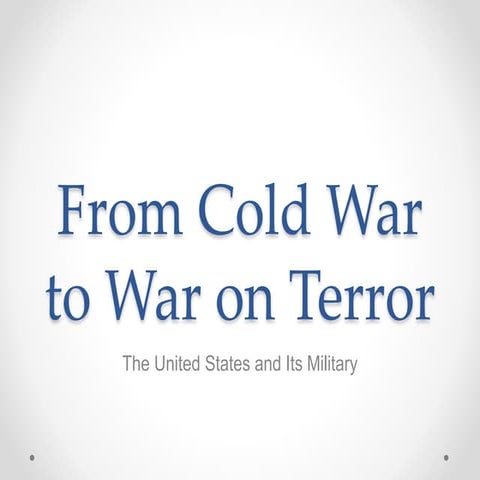 Lecture 18: The American Military | PPT
