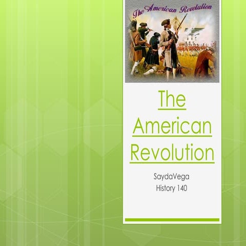 The American Revolution | PPTX