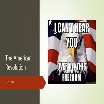 The american revolution | PPT