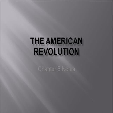 The American Revolution Web2 | PPT