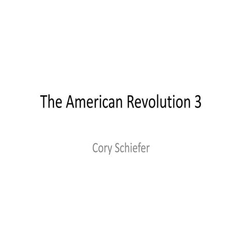 The American Revolution 3 | PDF