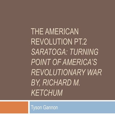 Important Battles of the American Revolution | PPTX