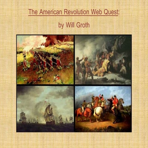 The american revolution web quest | PPT