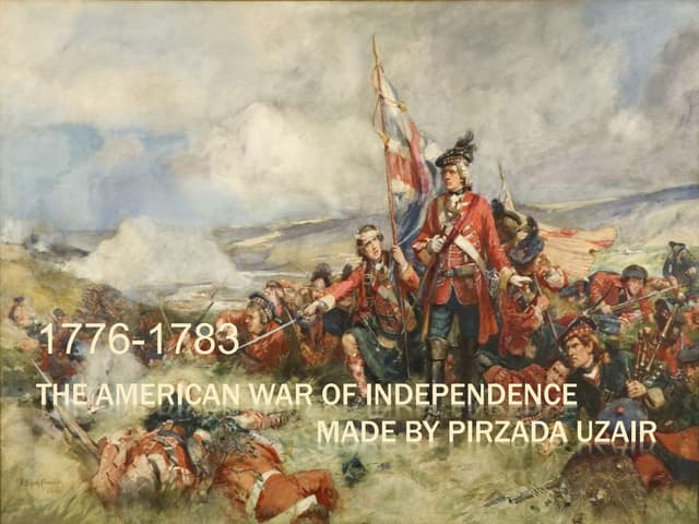 American Revolution: War of Independence