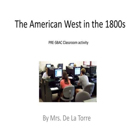 The american west in the 1800s | PPTX