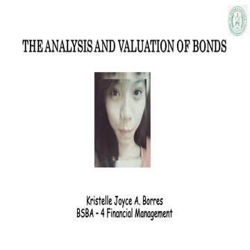 The analysis and valuation of bonds copy | PPTX