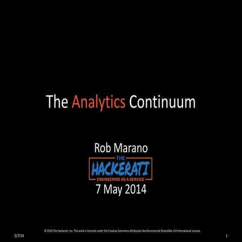 The Analytics Continuum | PPTX