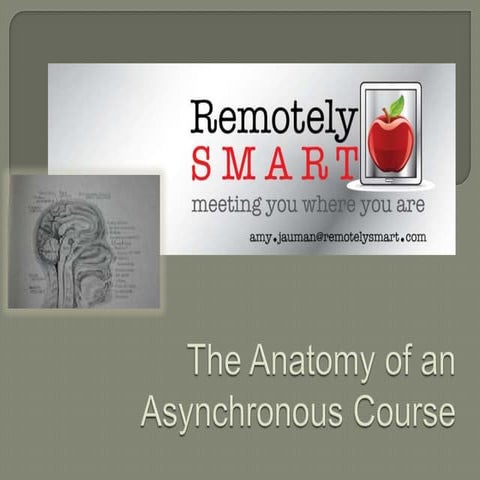 The Anatomy of an Asynchronous Course | PPT