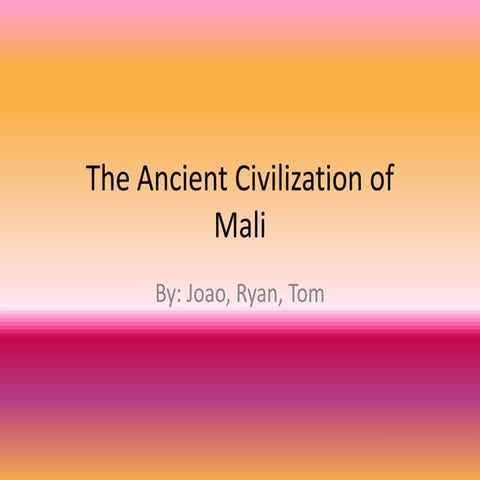 The Empire of Mali | PPT