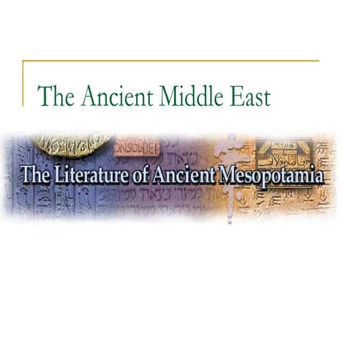 The Epic of Gilgamesh and Ancient Mesopotamia Gilgamesh history | PPT