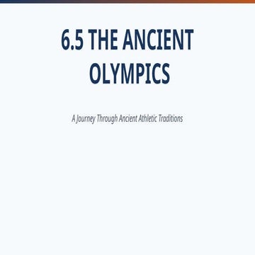 Global english year 7 /The Ancient Olympics Lesson.pptx