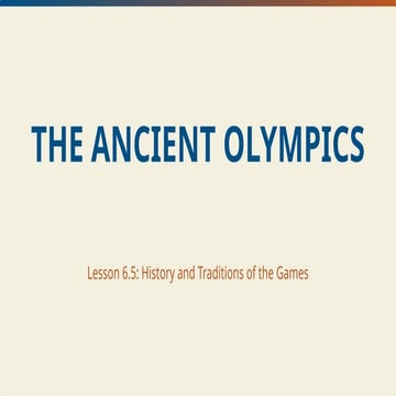 Global english year 7 /The Ancient Olympics Lesson.pptx