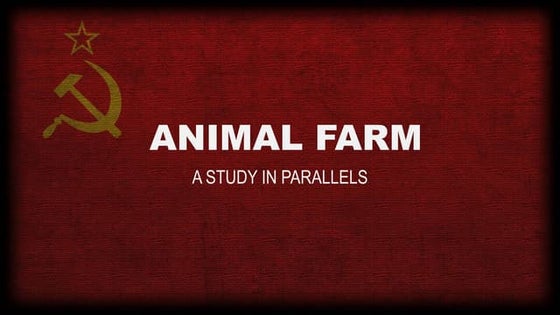 Chapter 1 - language techniques in Animal Farm - George Orwell | PPT