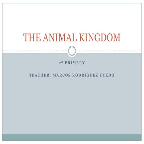 The animal kingdom | PPT