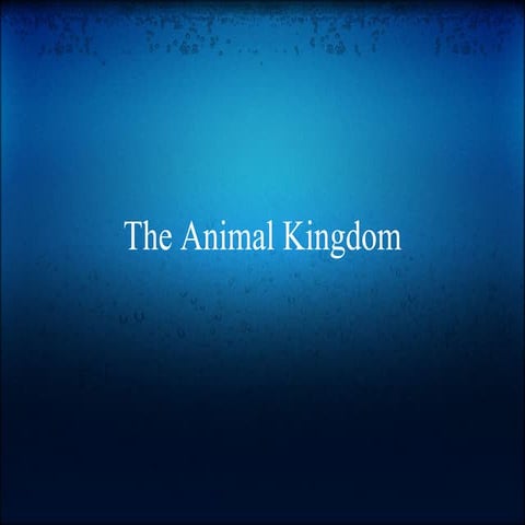 The animal kingdom | PPT