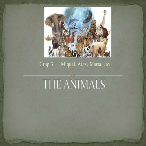Animals' Presentation G3 | PPTX