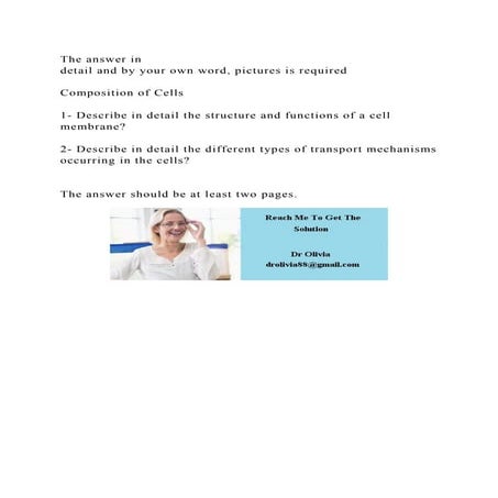 The answer in detail and by your own word, pictures is required.docx ...