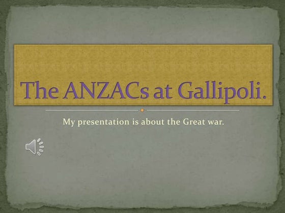Ww1 map of gallipoli | PPT