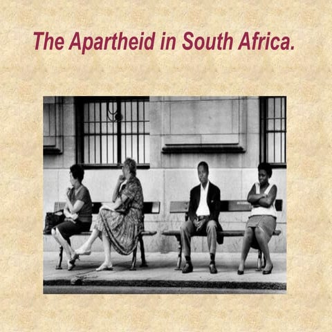 The apartheid in south africa | PPT