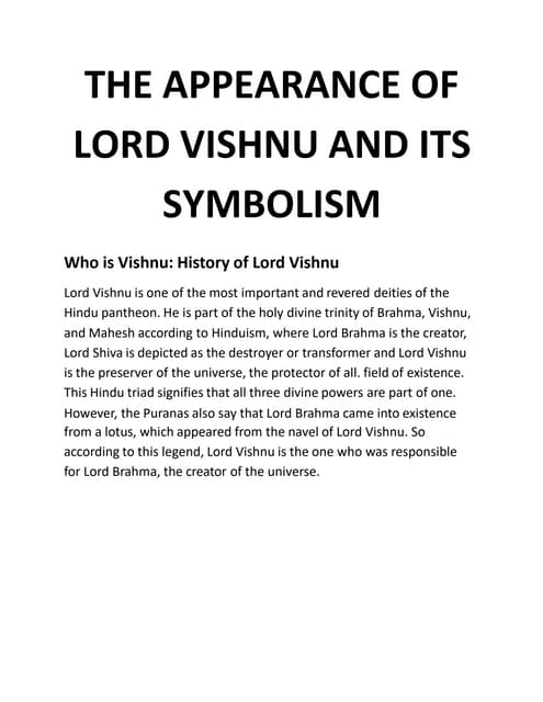 Vishnu Panels of Deogarh/Dashawatara Temple | PPTX | Hinduism ...