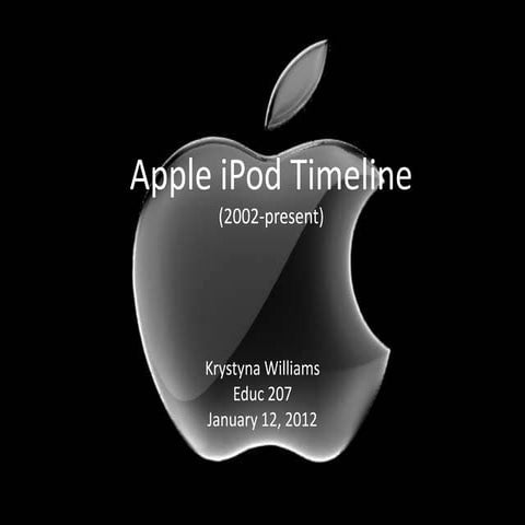 The apple timeline | PPTX | Smartphones | Consumer Electronics