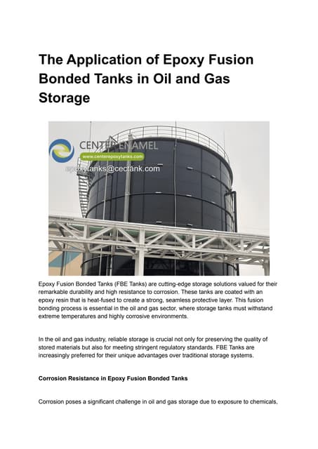 Epoxy Coatings For Oil and Gas Pipelines | PDF