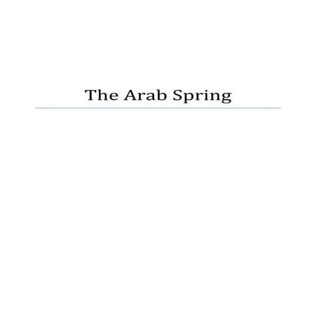 The Arab Springs | DOCX