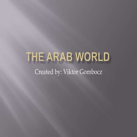 The Arab World | PPTX